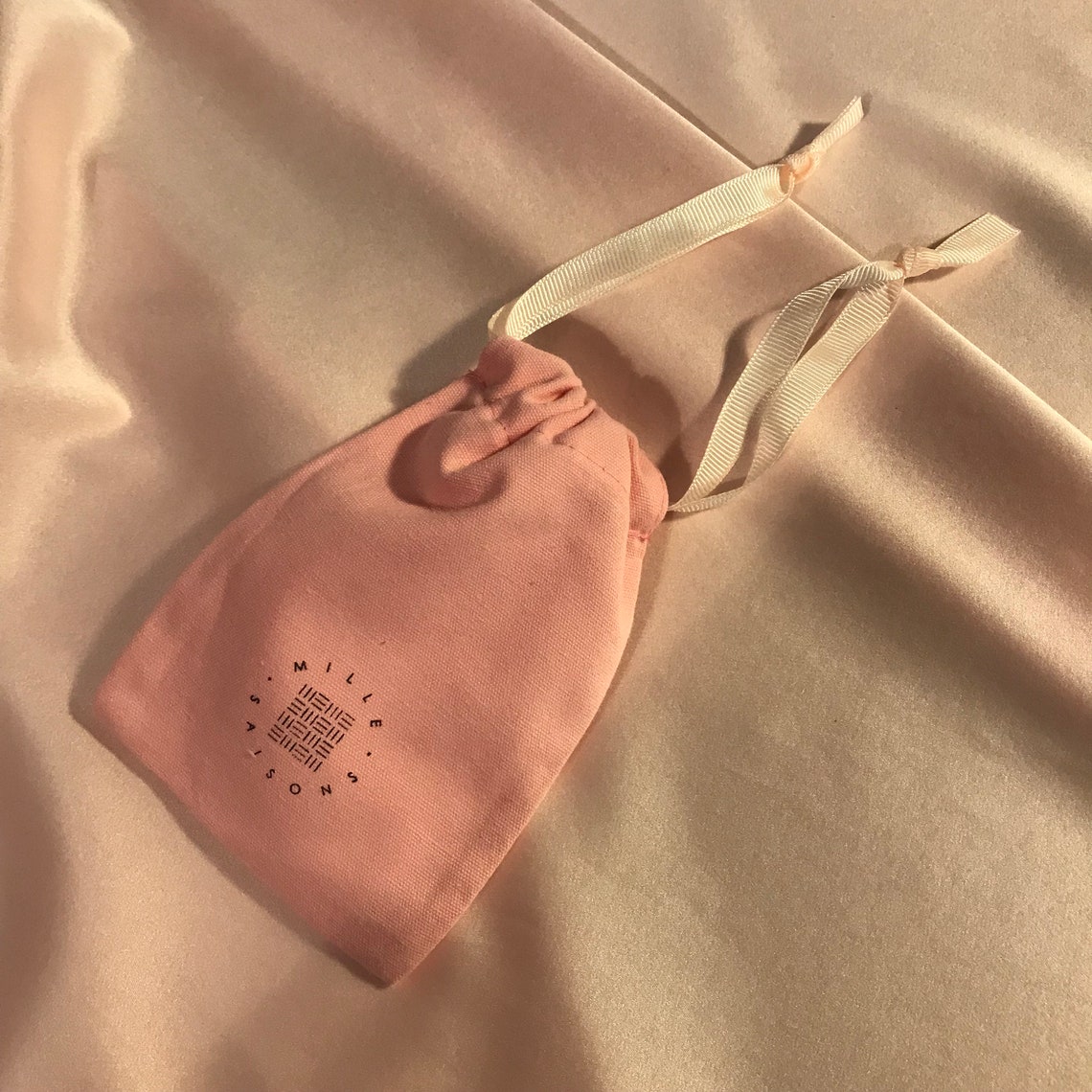 Shell Pink Bobbie Bow Charm Stretch Mulberry Silk Choker Necklace- Sewn ...