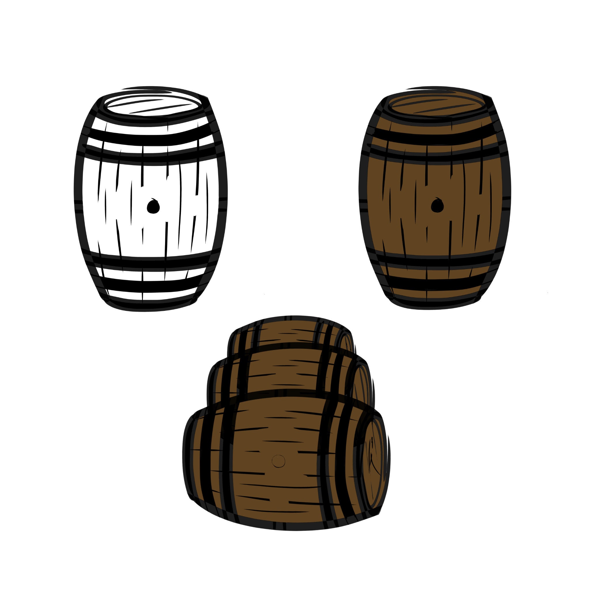 Wooden Barrel Clip Art