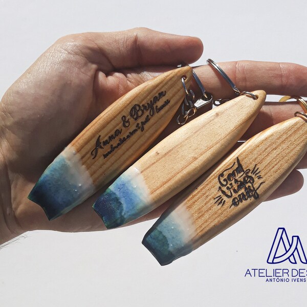 Surfboard Keychain - Etsy