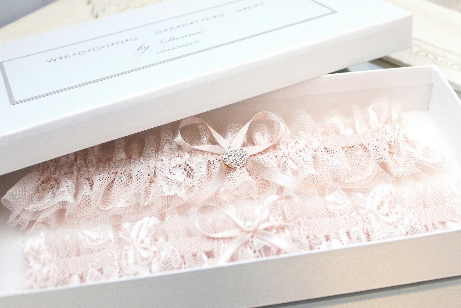 Blush Pink Lace Garter Set Blush Pink Garters Set Blush Pink - Etsy