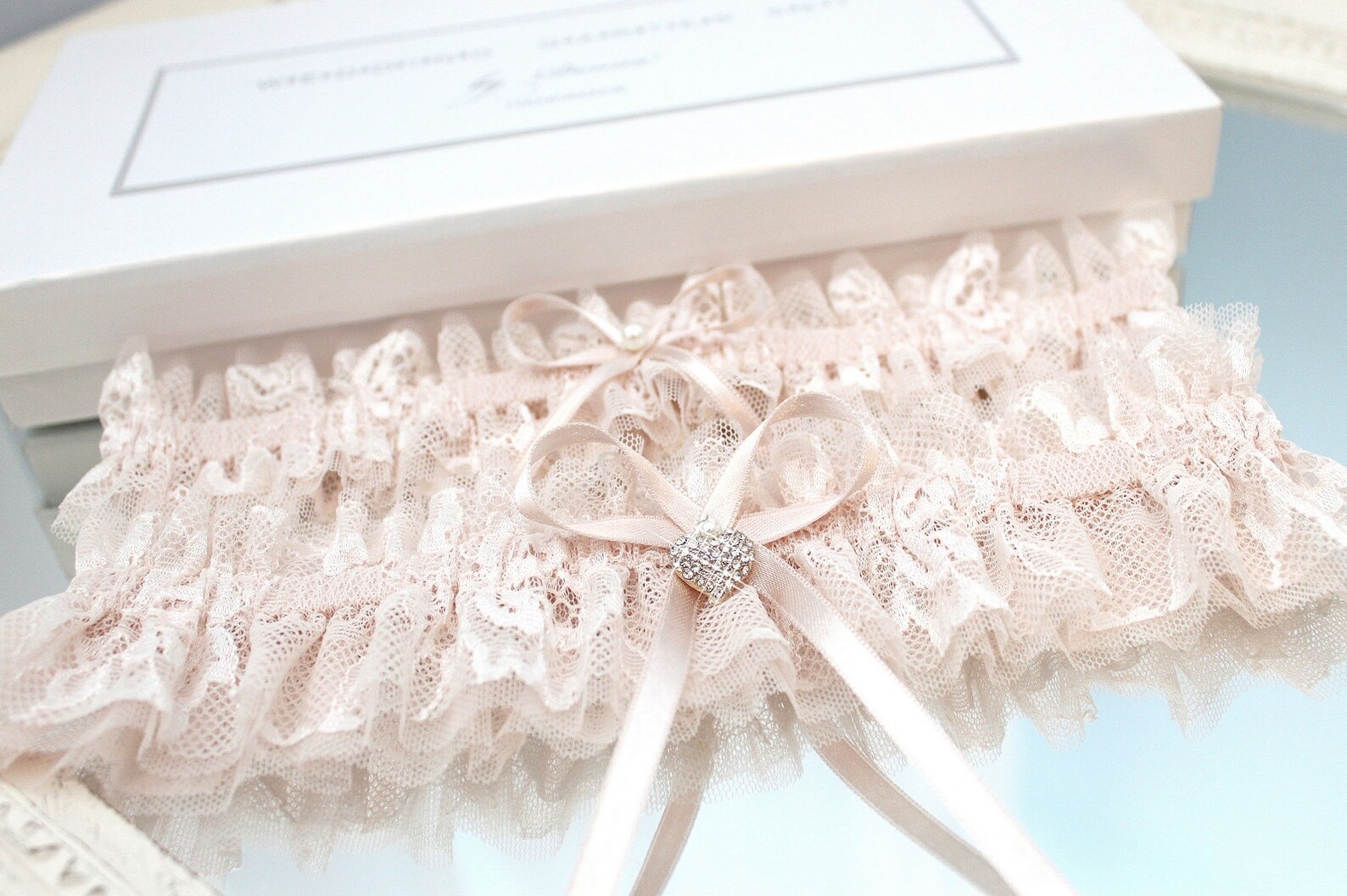 Blush Pink Lace Garter Set Blush Pink Garters Set Blush Pink - Etsy