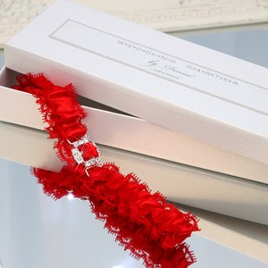 Red Lace Wedding Garter Red Lace Bridal Garter Red Lace - Etsy