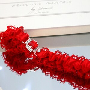 Red Lace Wedding Garter Red Lace Bridal Garter Red Lace - Etsy