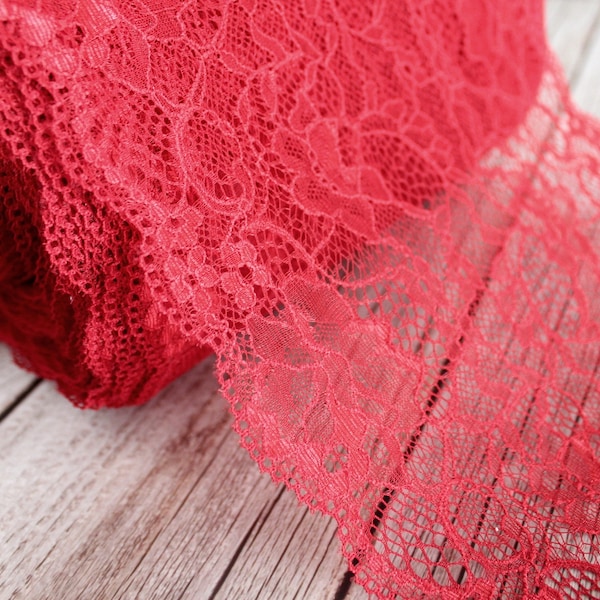 Red Lace Trim - Etsy