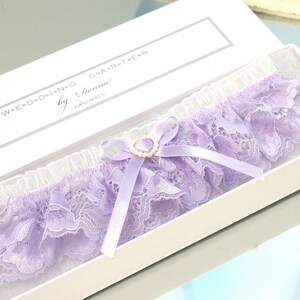 Lilac Garter, Lilac Wedding Garter, Lilac Prom Garter, Lilac Lace ...