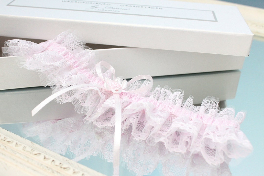 Light Pink Garter, Light Pink Wedding Garter, Pale Pink Garter, Pale ...