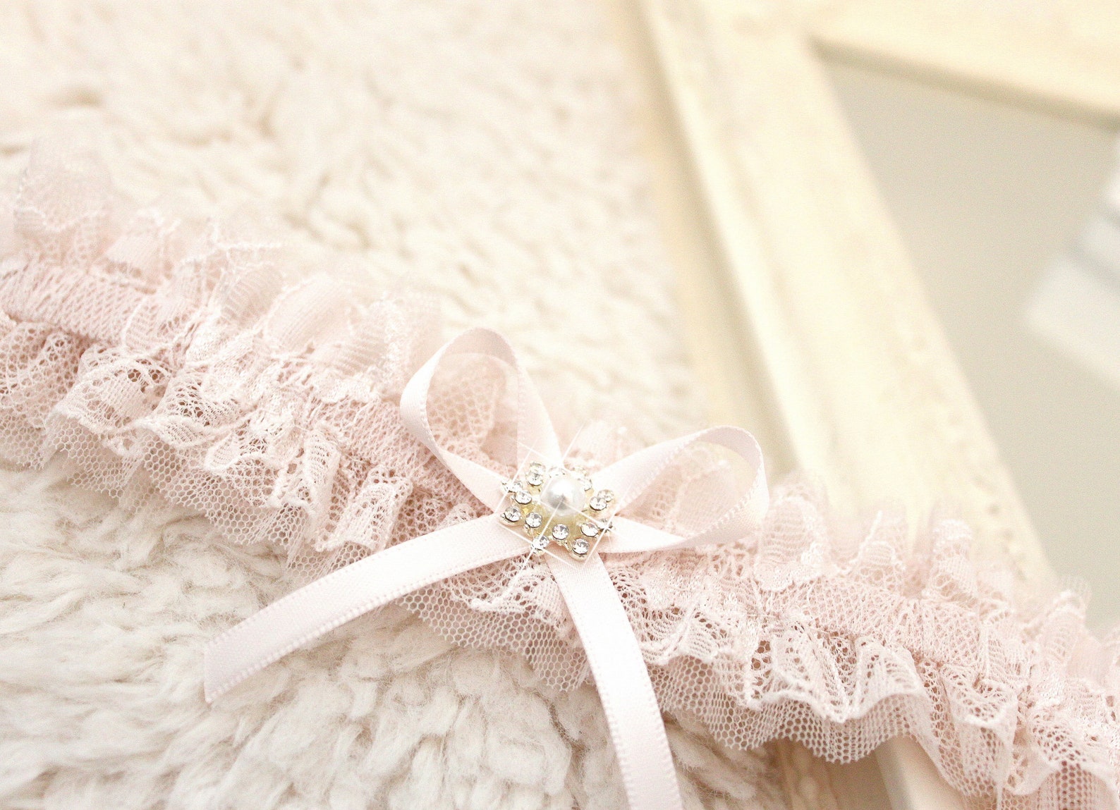 Blush Pink Garter, Blush Pink Wedding Garter, Blush Rose Garter, Blush ...