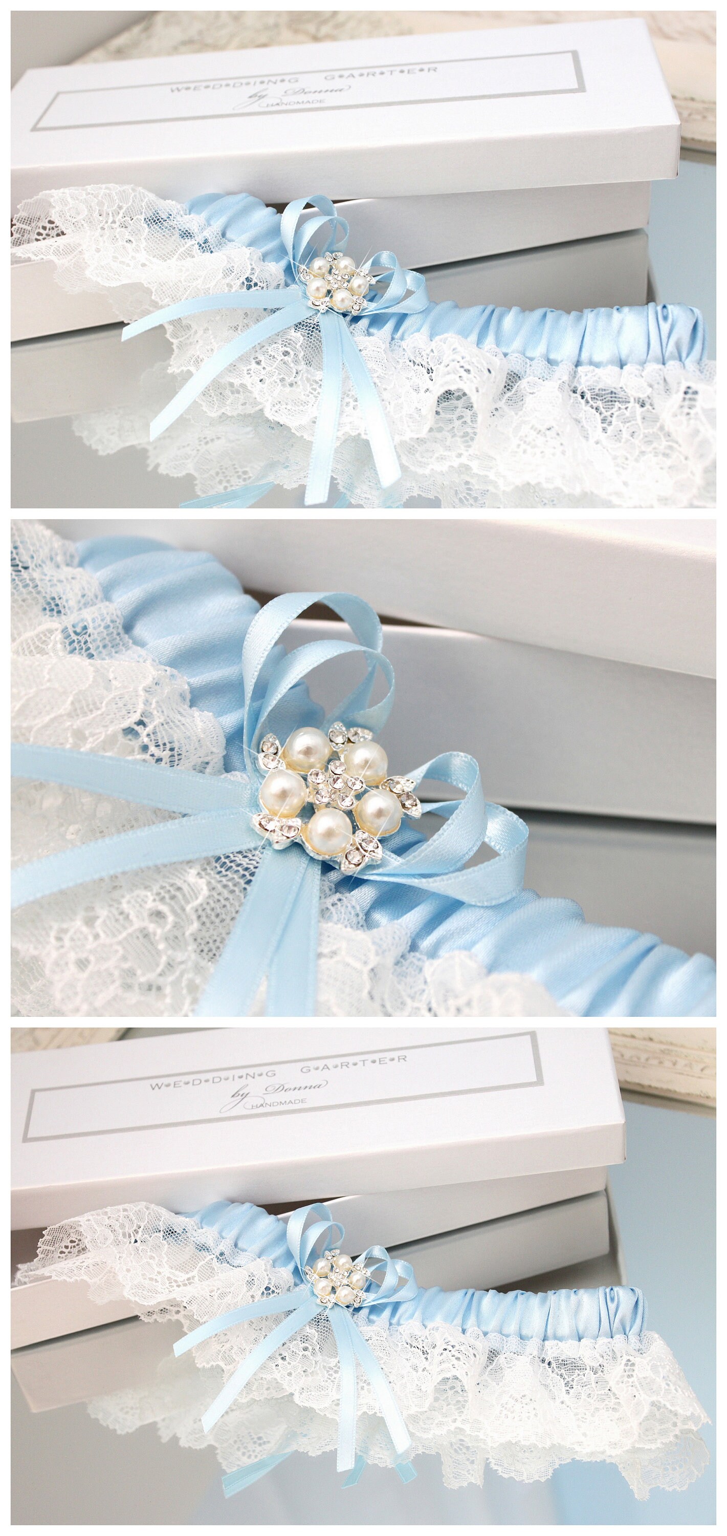 Light Blue Wedding Garter Blue Bridal Garter Blue Lace - Etsy