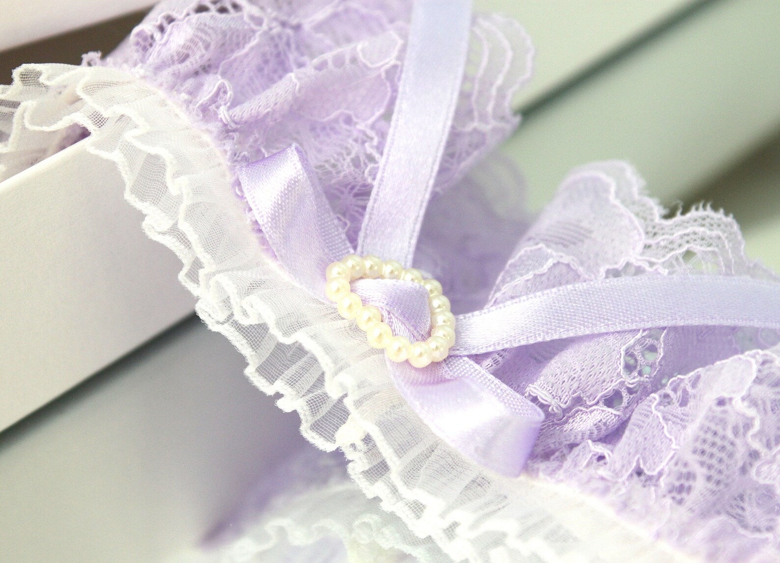 Lilac Lace Wedding Garter, Bridal Prom Garter - Etsy