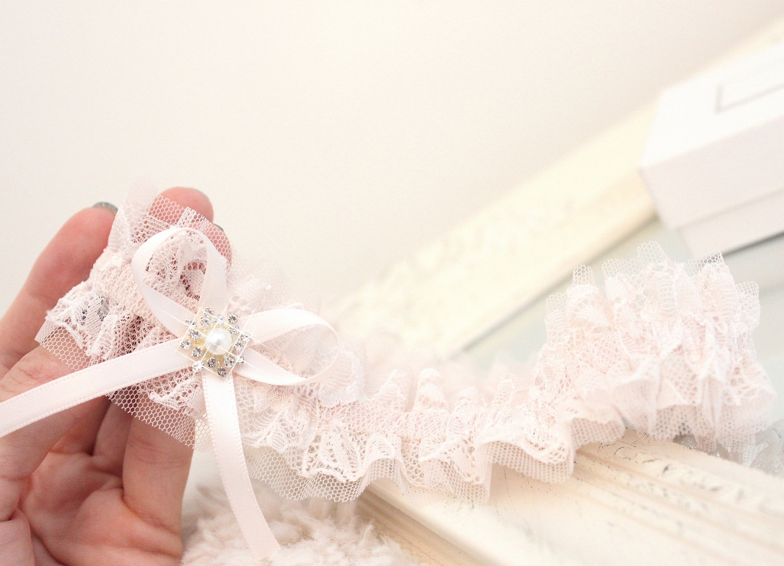 Blush Pink Garter, Blush Pink Wedding Garter, Blush Rose Garter, Blush ...