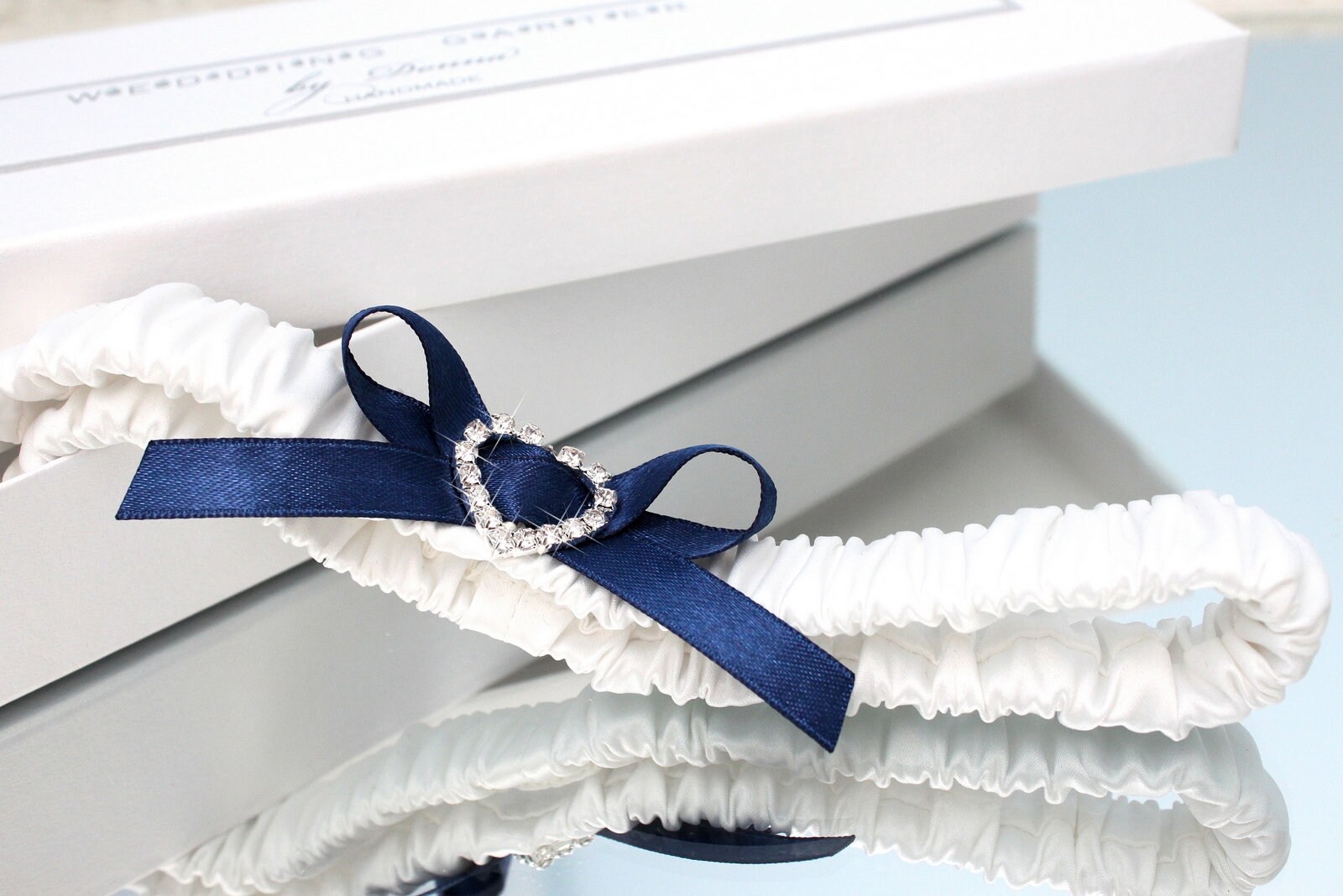 Navy Blue Wedding Navy Blue Garter Navy Blue Wedding Garter | Etsy