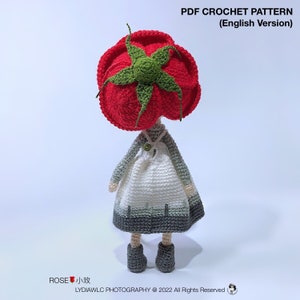 English: Crochet Doll Pattern-flower Girl, ROSE - Etsy