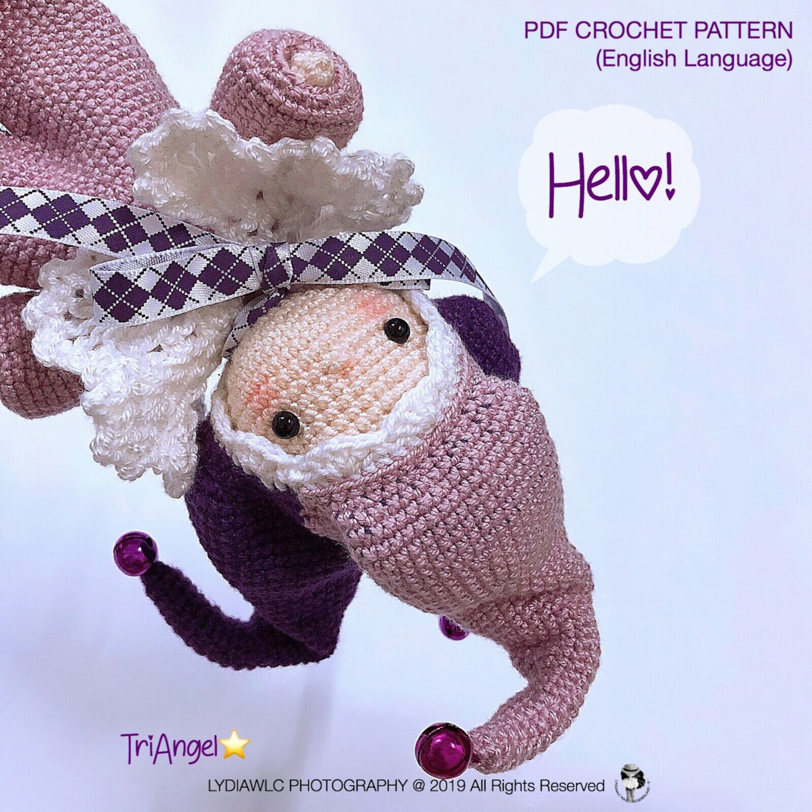 English: Crochet Doll Pattern-triangel - Etsy