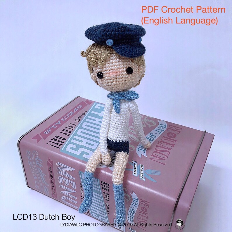 English: Crochet Doll Pattern-luca (dutch Boy) - Etsy