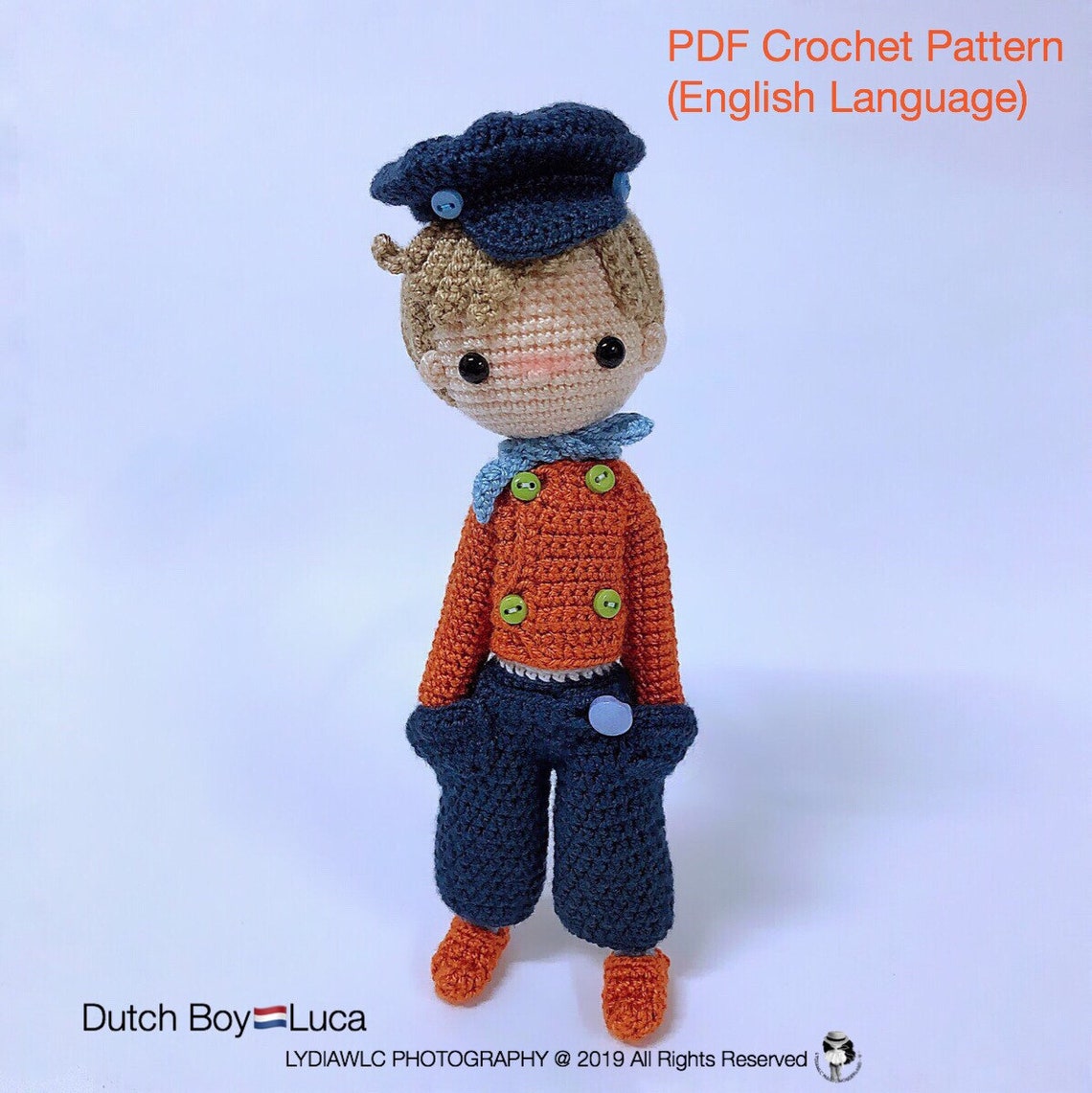 English: Crochet Doll Pattern-luca (dutch Boy) - Etsy