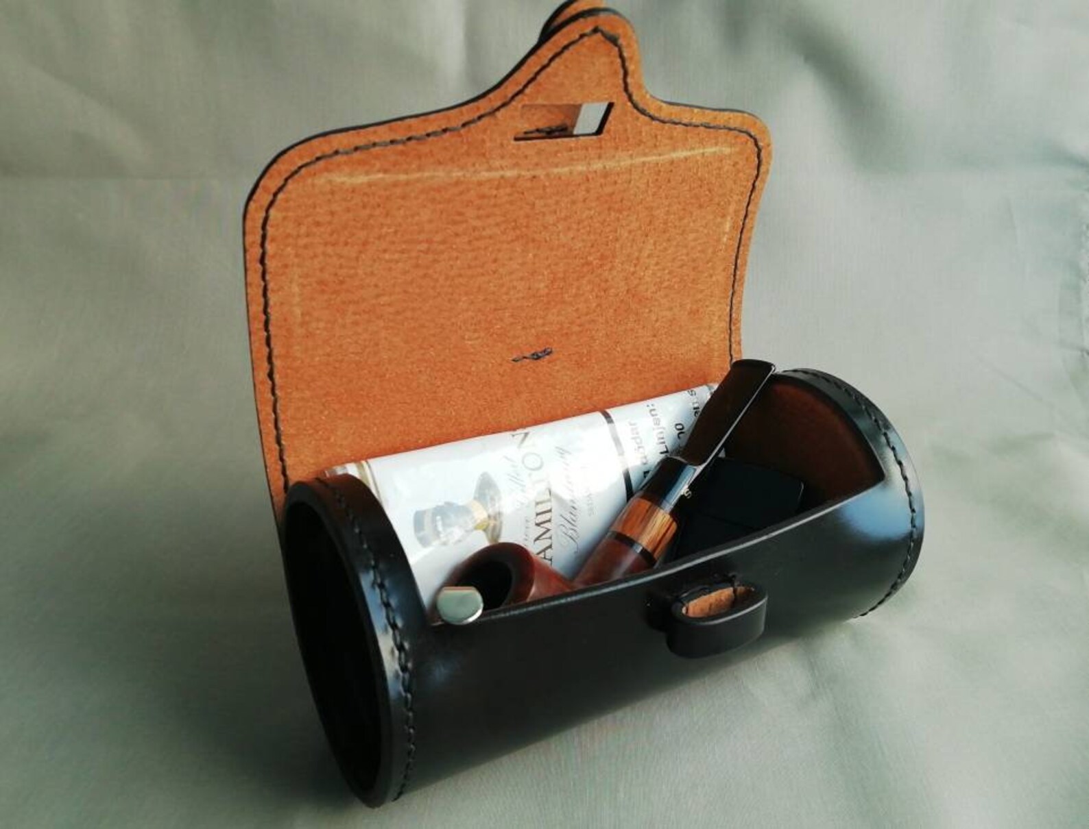 Pipe and Tobacco Case, Pipe Bag, Pipe Case, Pipe Travel, Pipe Holster ...