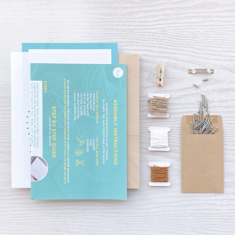 Ice Cream Dream - String Art Craft Kit - Letterbox Gift - Art Therapy ...