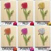 Bright Tulip String Art Craft Kit Letterbox Gift Art Therapy DIY Spring ...