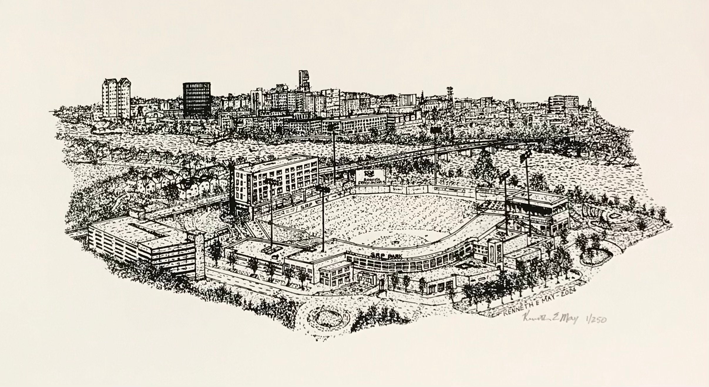 Augusta, Georgia Skyline - Etsy