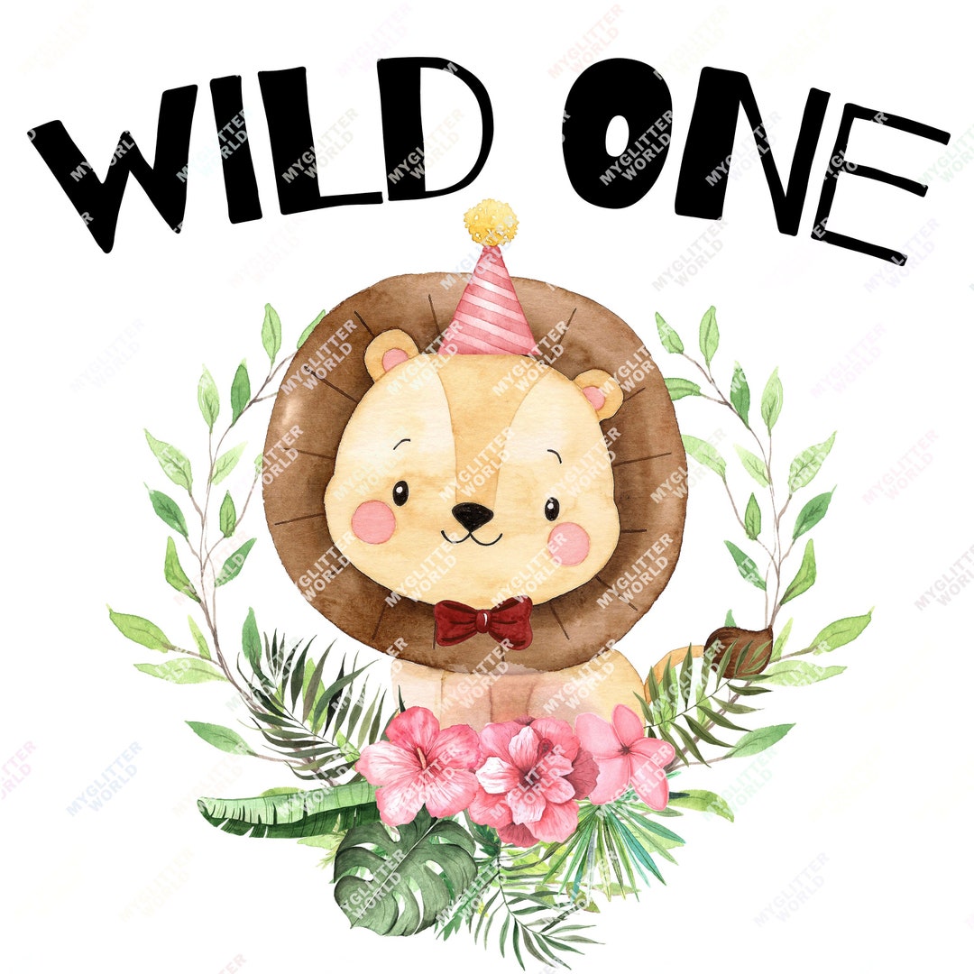 Wild One Clipart, Safari Animal PNG File, Jungle Animals, Wild Animals ...