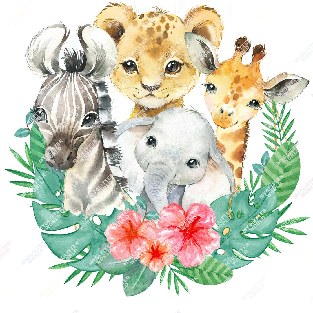 Safari Animal PNG File, Jungle Animals, Wild Animals Safari Clipart ...