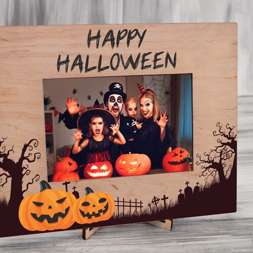 Personalized Picture Frame Happy Halloween Photo Frame 4x6 - Etsy