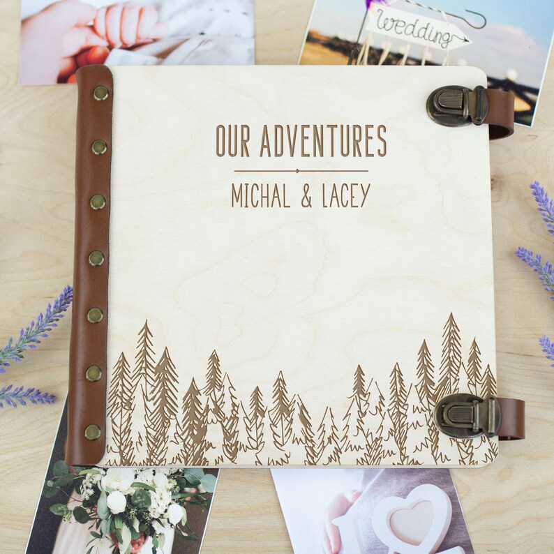 Adventure Scrapbook Album Custom Wooden Photo Album - Etsy