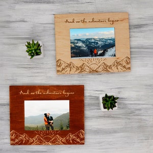 Personalized Photo Frame Gift for Travelers and so the Adventures Begin ...