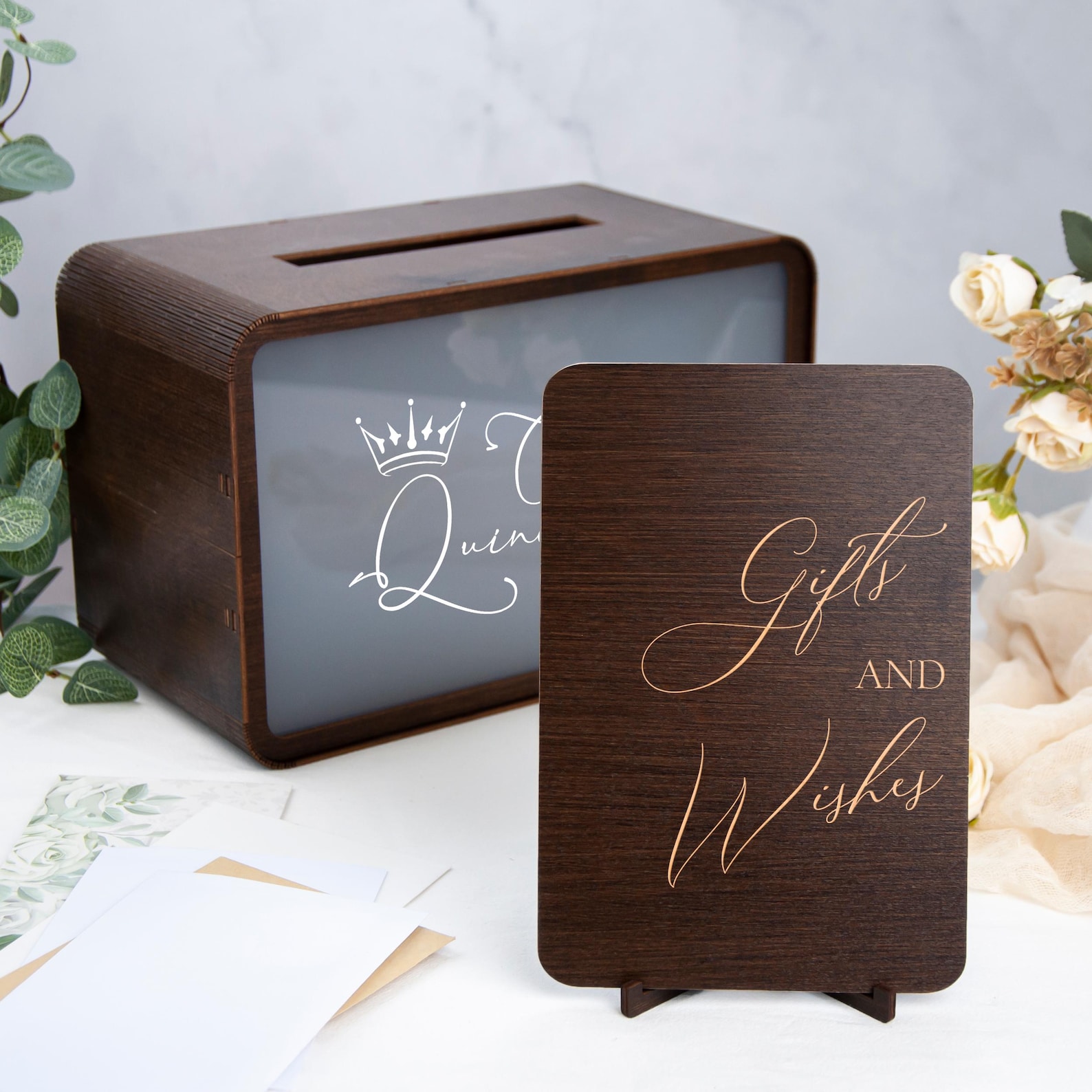 Quinceañera Card Box Personalized Birthday Box for Cards & Gifts ...