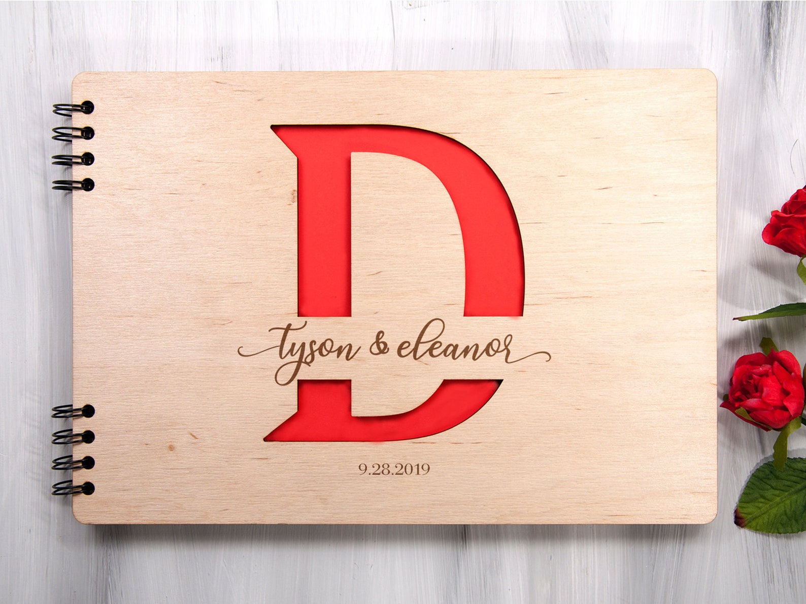 Personalized Guest Book Wedding Monogram Guestbook Alternative Wedding ...