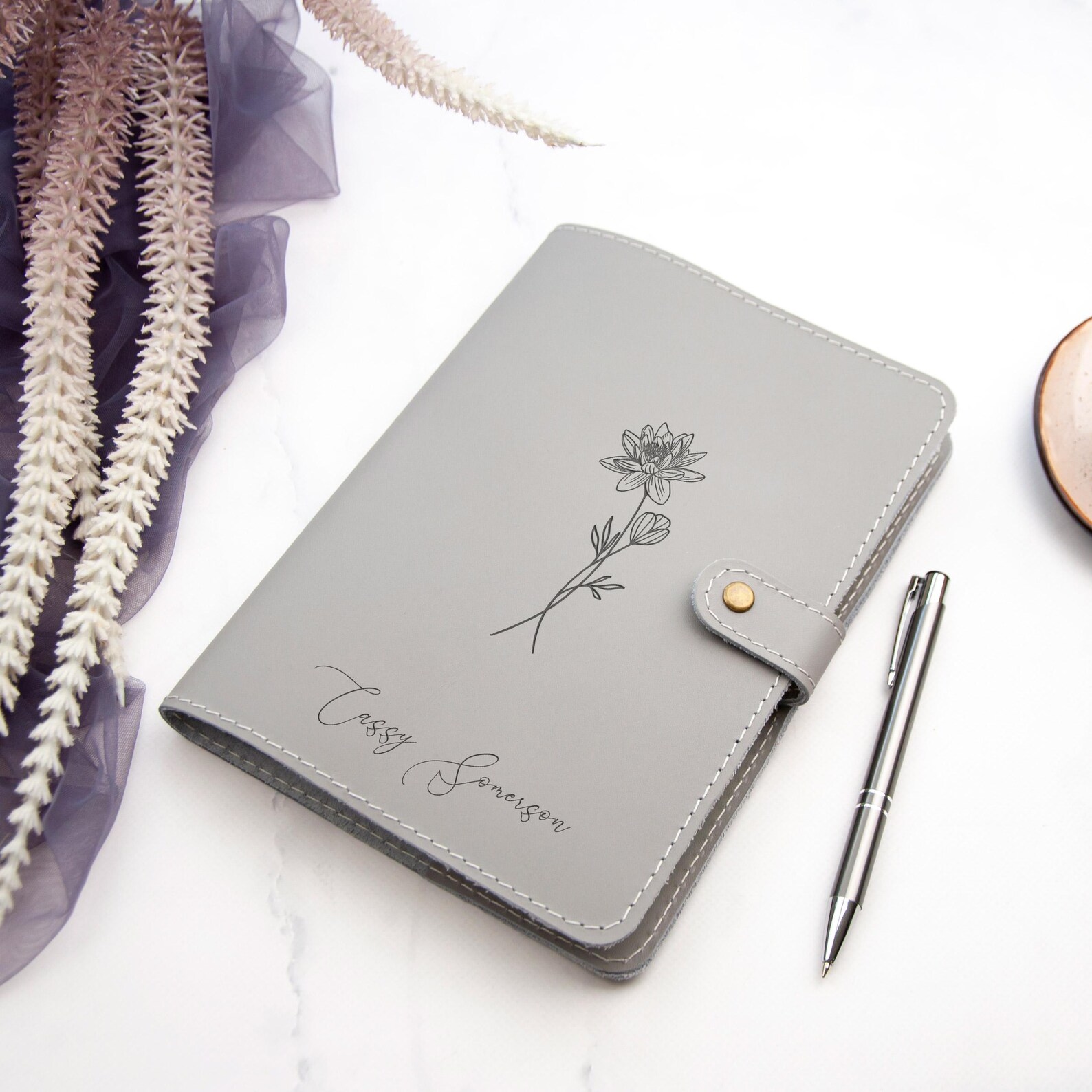 Personalized Birth Flowers Journal - Birthday Gift for Daughter ...