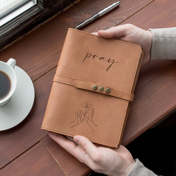 Leather Journal Notebook Pray Woman Christian Gifts A5 - Etsy
