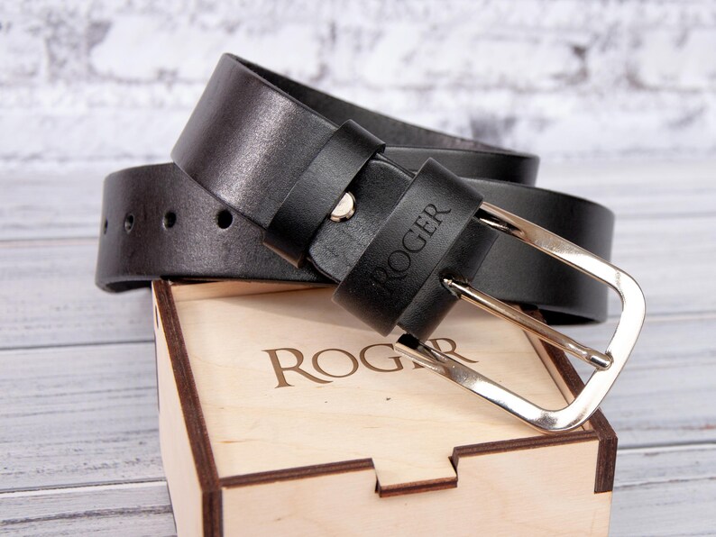 Groomsmen Gift Box Engraved Belt Groomsmen Belt Gifts for Him ...
