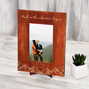 Personalized Photo Frame Gift for Travelers and so the Adventures Begin ...