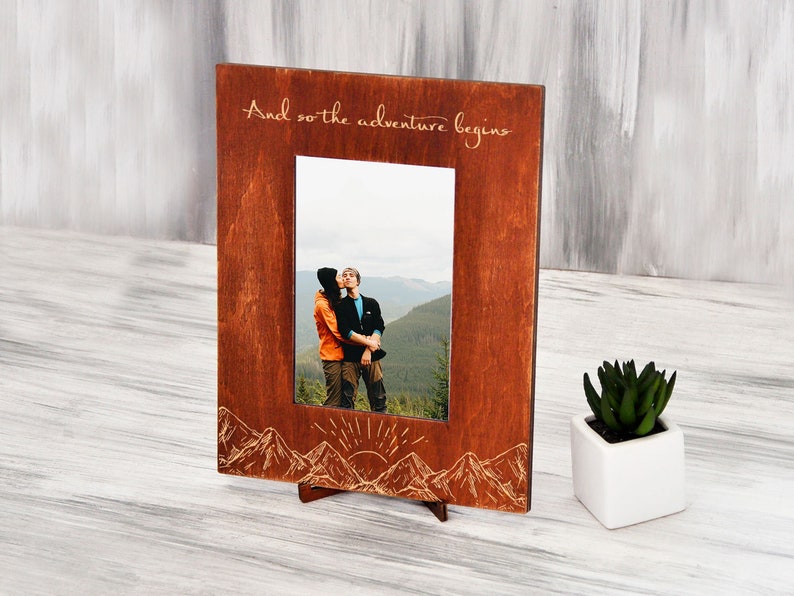 Personalized Photo Frame Gift for Travelers and so the Adventures Begin ...