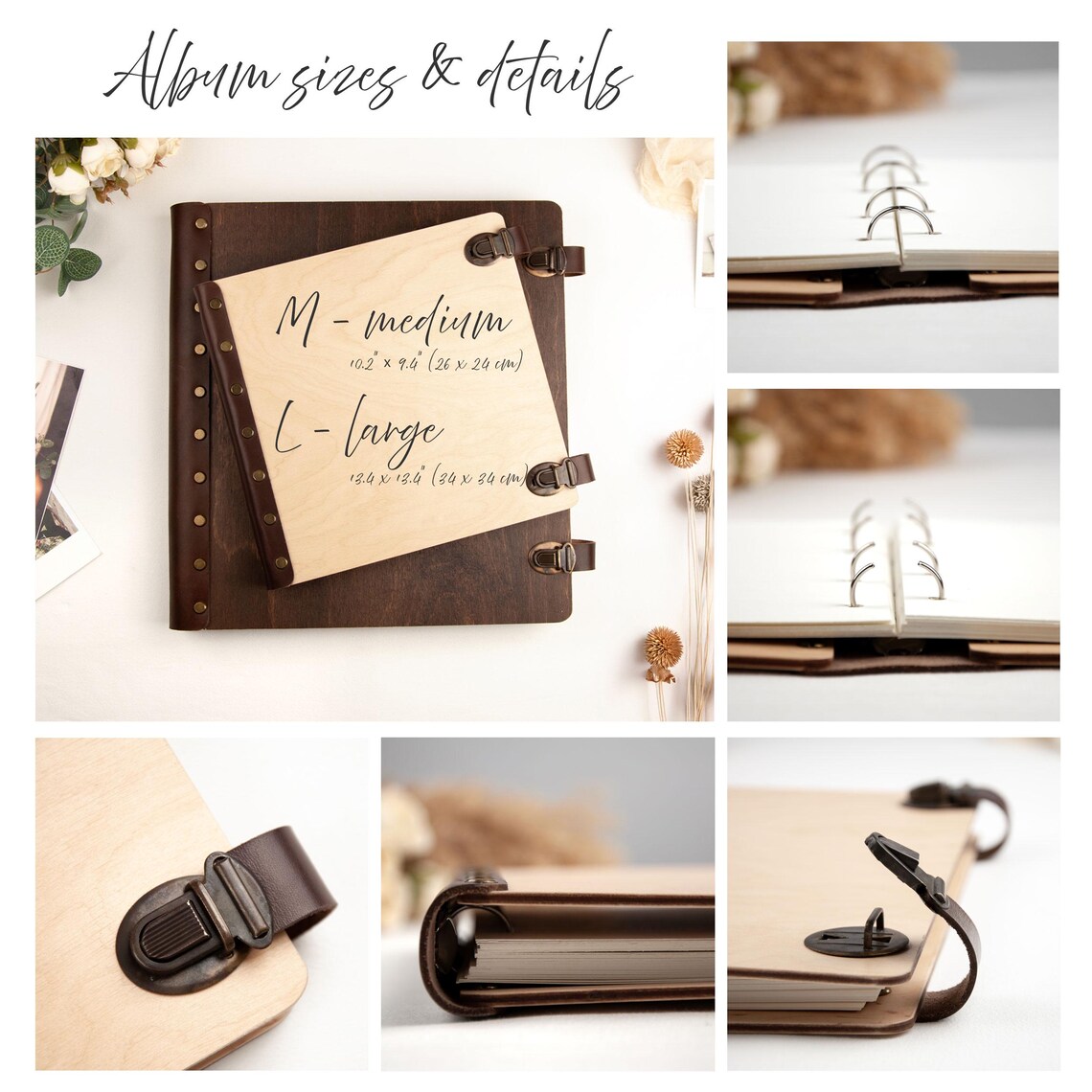Adventure Scrapbook Album - Custom Wooden Photo Album - Mountains Album ...