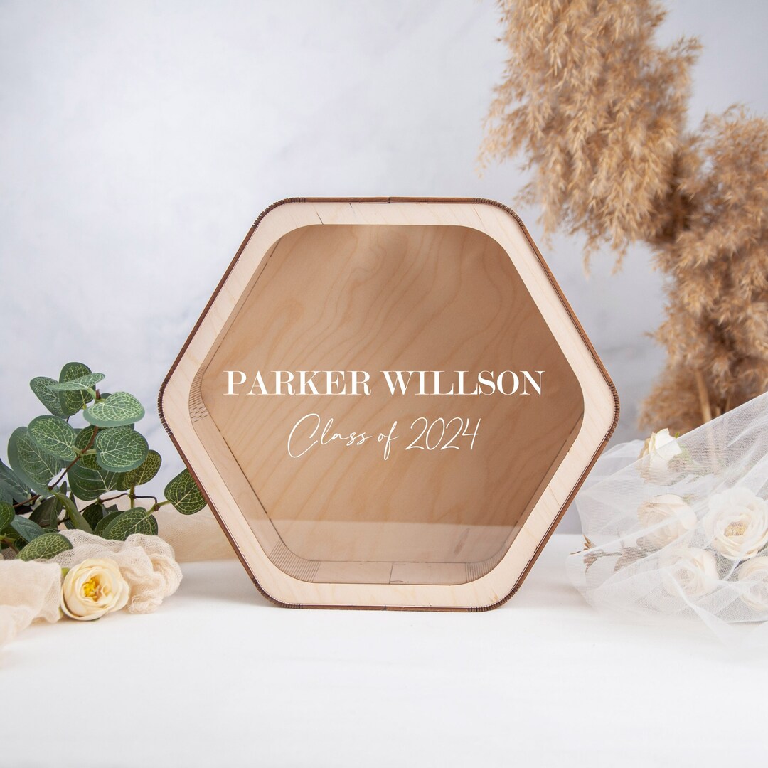 Graduation Memory Keepsake Box, Graduation Card Box Class of 2024 ...