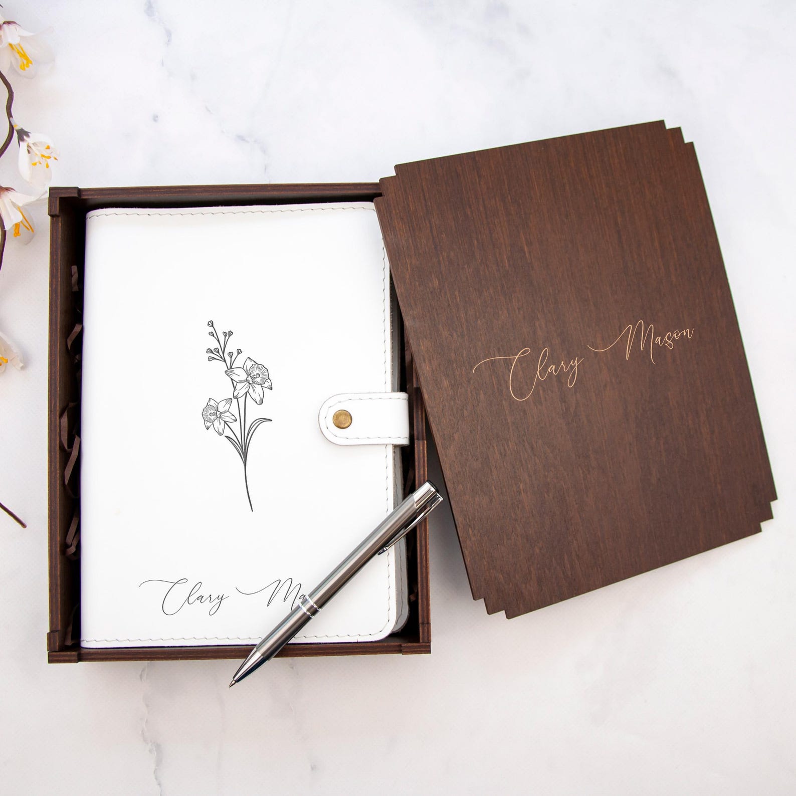 Personalized Birth Flowers Journal - Birthday Gift for Daughter ...
