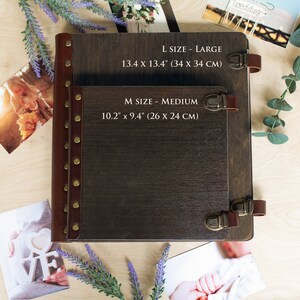 Personalized Album Wooden Memory Book Adventure Gift Engraved Album for ...