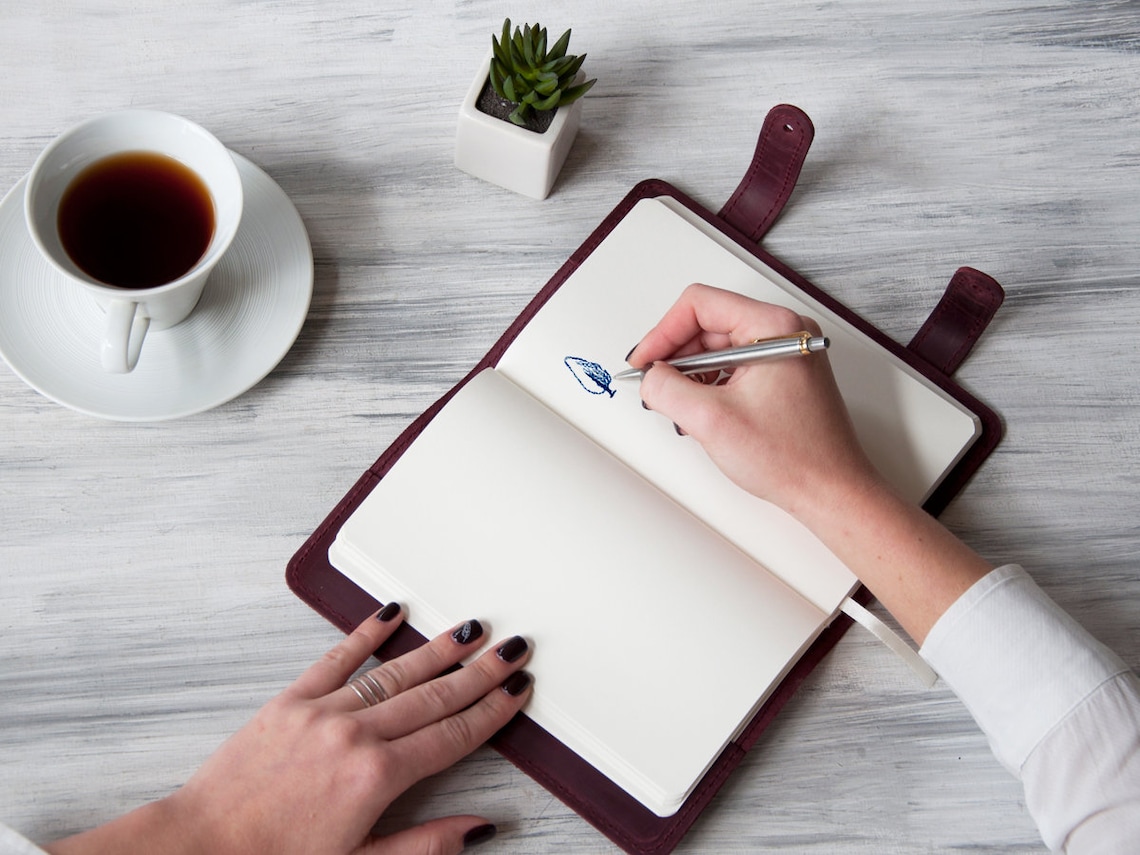 Prayer Journal Personalized Leather Journal Christian Journal | Etsy