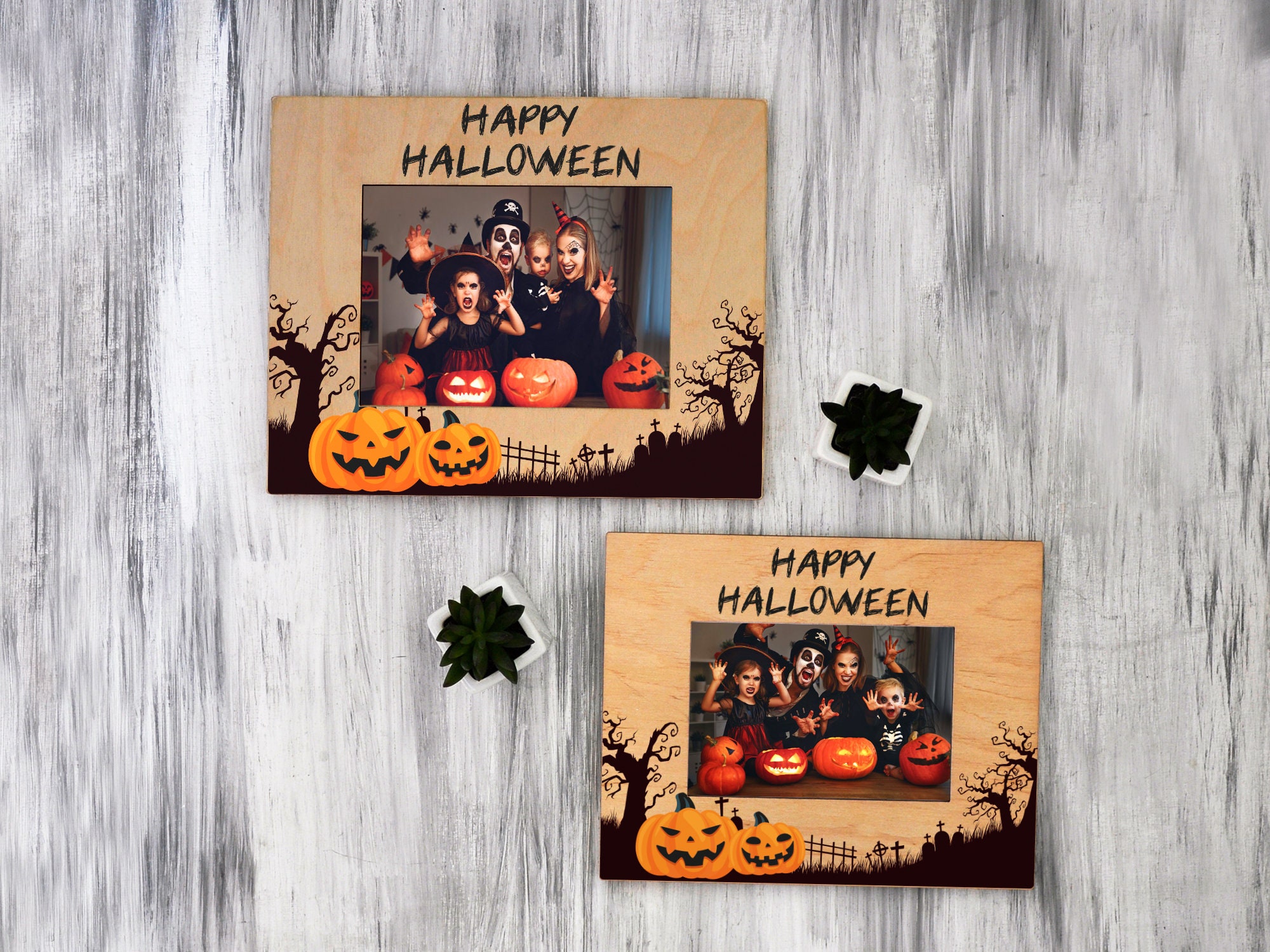 Personalized Picture Frame Happy Halloween Photo Frame 4x6 | Etsy