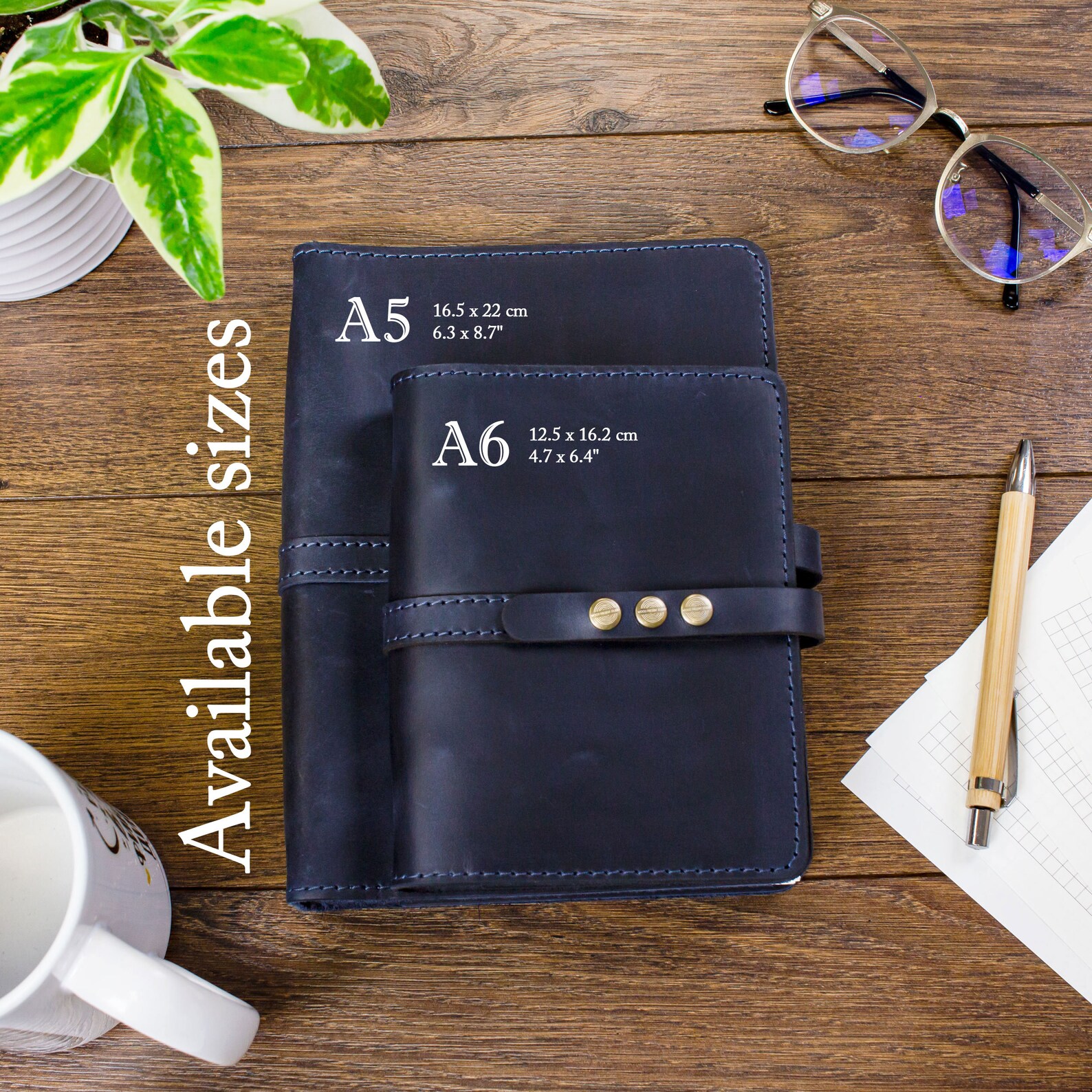 Name Leather Journal Personalized Notebook Refillable - Etsy