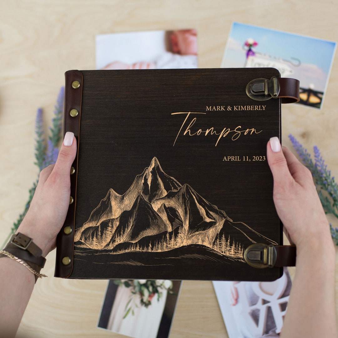 Mountain Wedding Album Custom Photo Album Our Adventure Book - Etsy