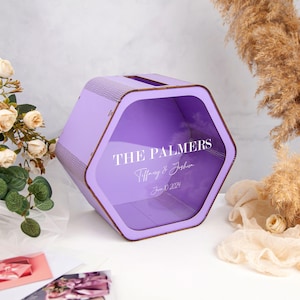 Personalized Card Box, Wedding Keepsake Box Cards & Gifts Box for ...