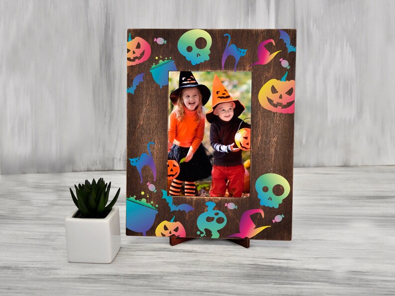 Funny Halloween Photo Frame Printable Frame Kids Room Decor - Etsy