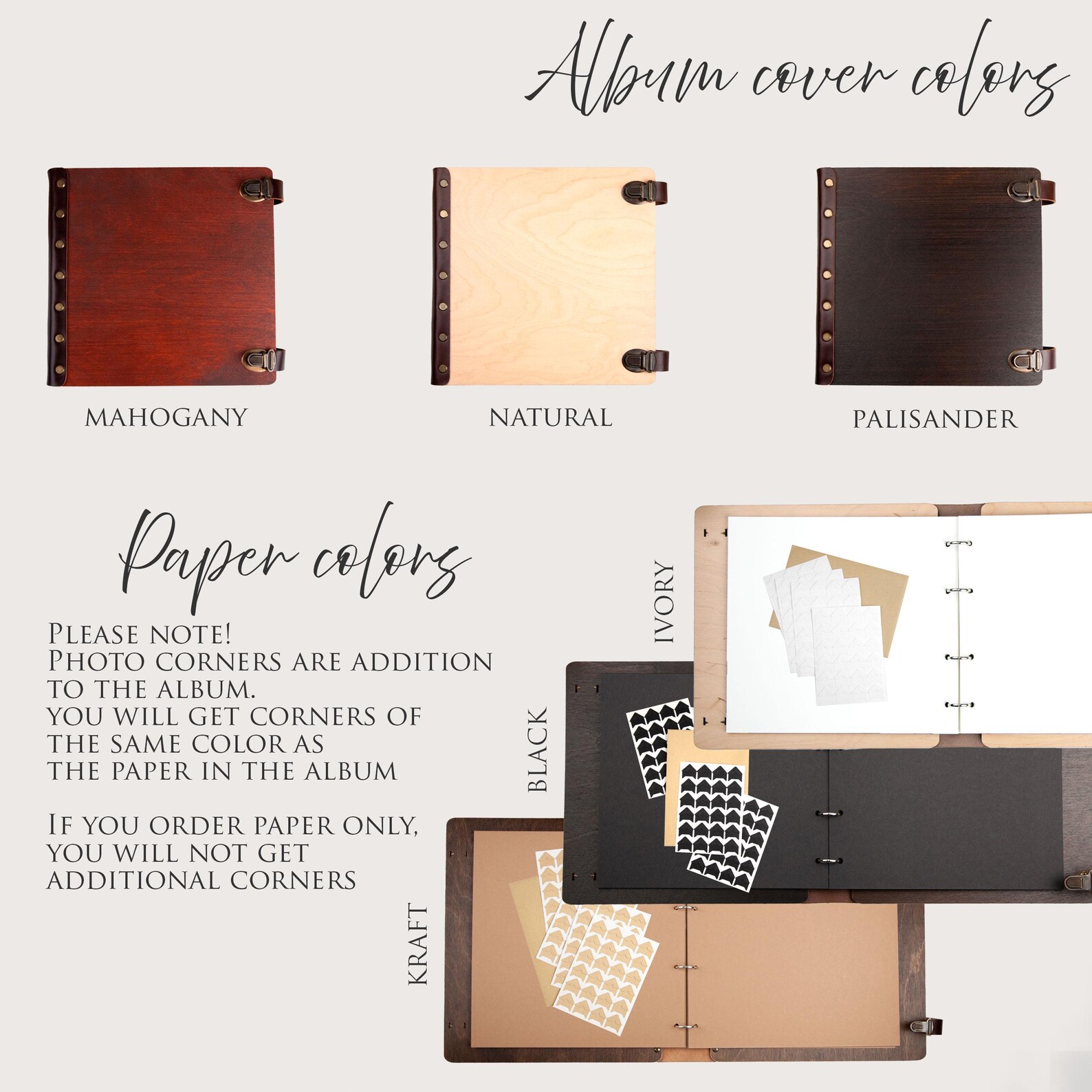 Personalized Album Wooden Memory Book Adventure Gift Engraved Album for ...