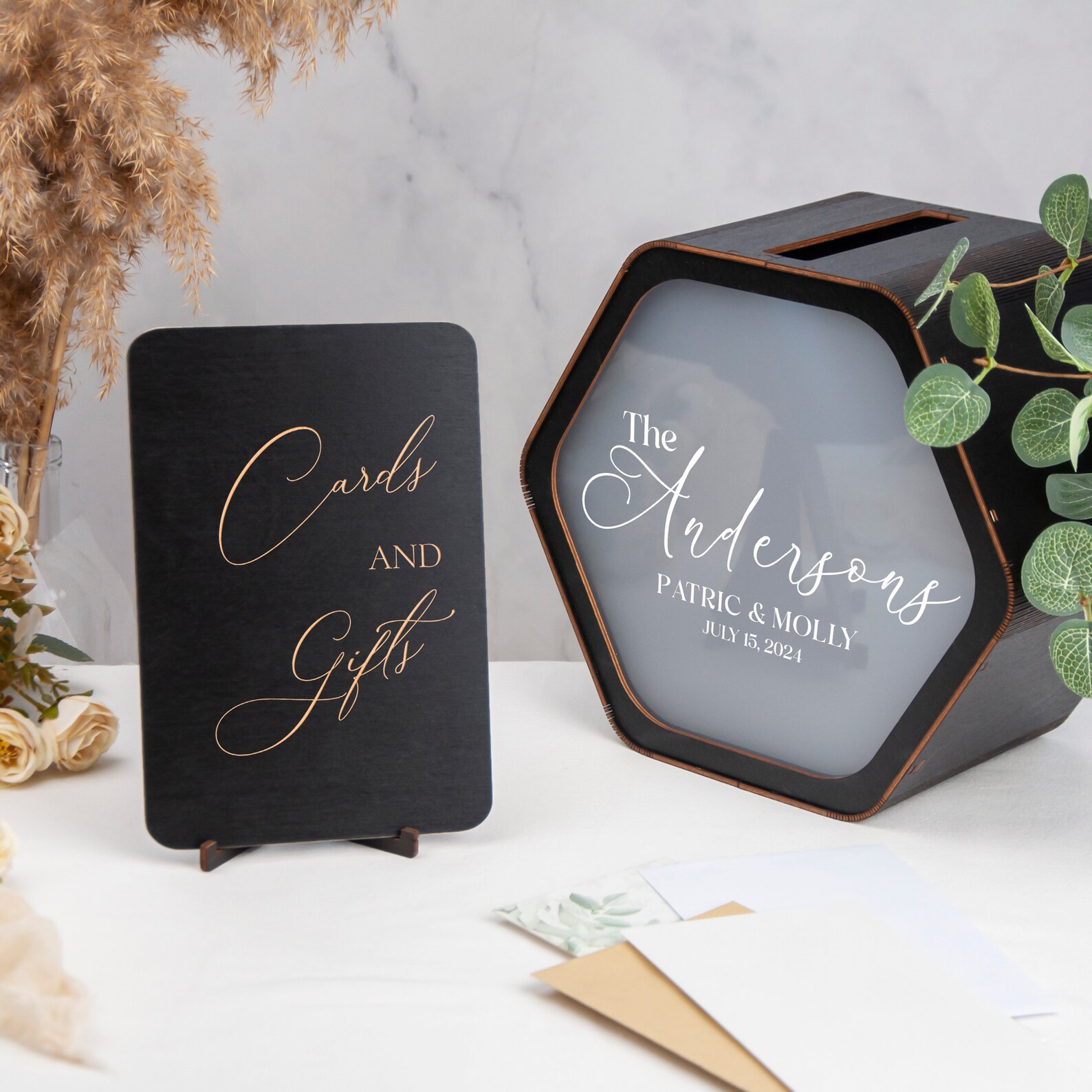 Personalized Card Box for Wedding, Custom Memory Box, Bridal Keepsake ...