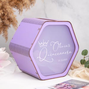 Quinceañera Card Box Personalized Birthday Box for Cards & Gifts ...