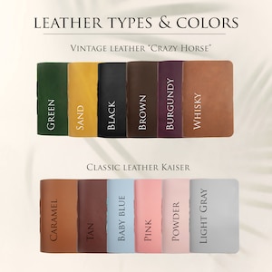 Leather Vow Books Set of 2 Personalized Leather Wedding Journals With ...