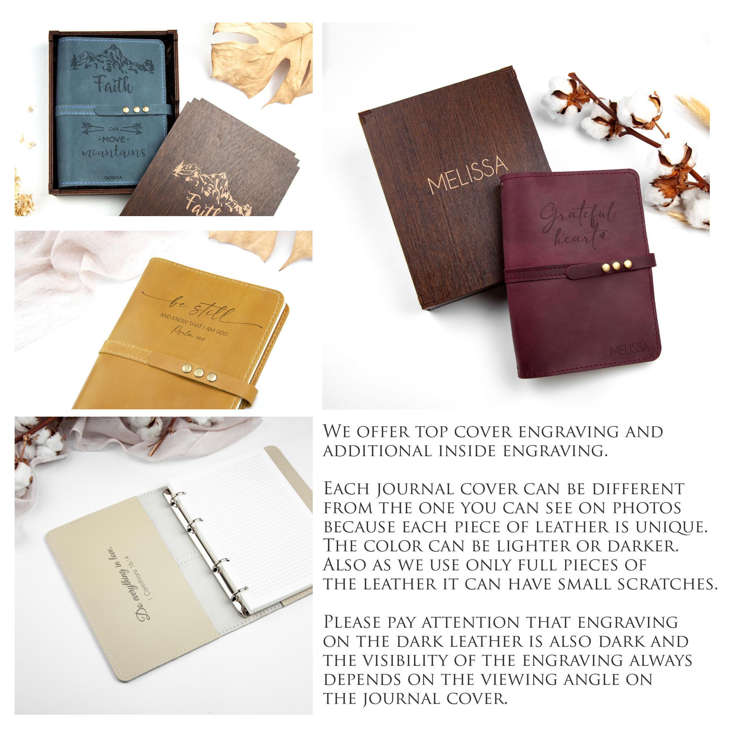 Leather Journal Notebook Pray - Woman Christian Gifts - A5 Sketchbook ...